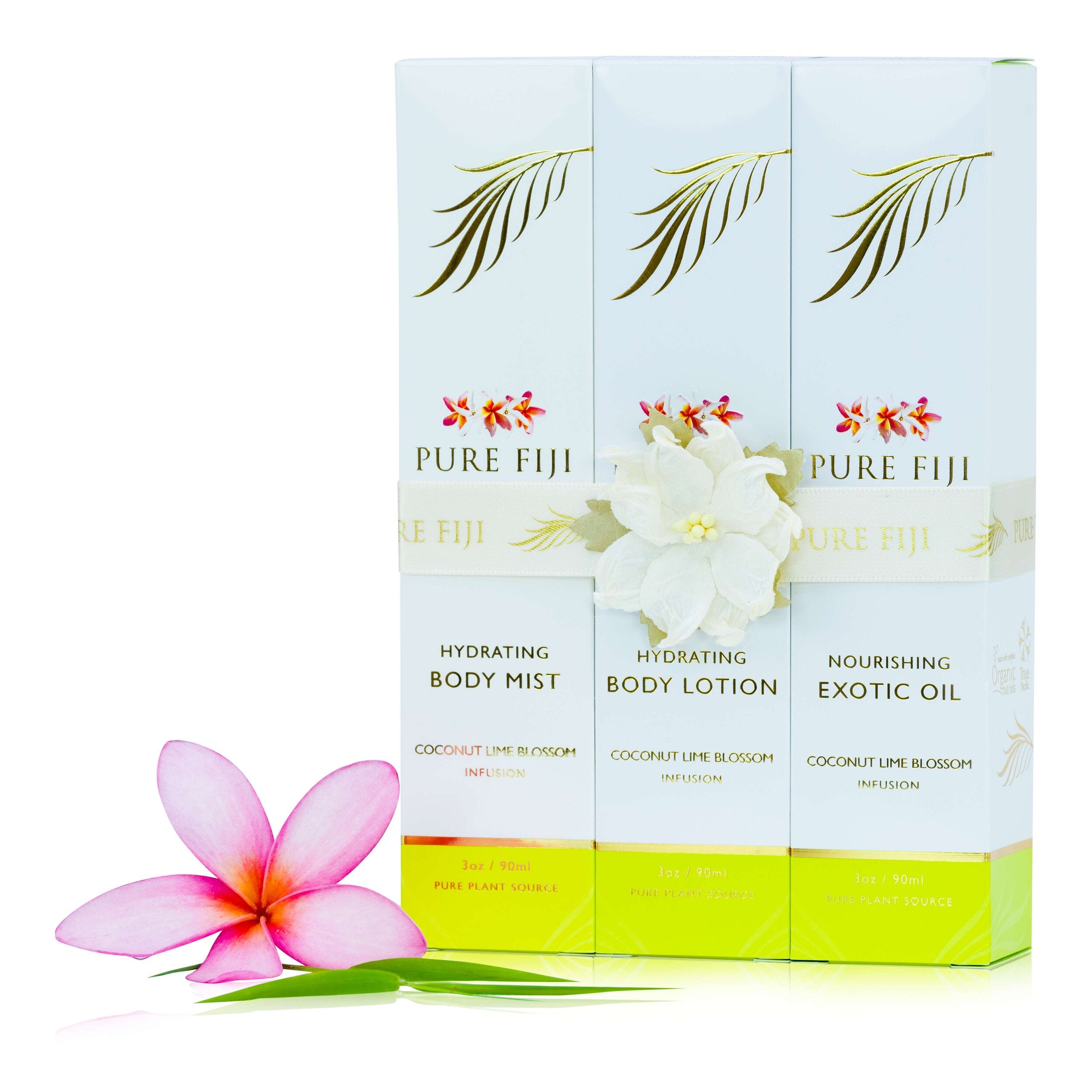 Pure Fiji - Body Travel Trio - Coconut Lime Bloosom – Body & Face Co